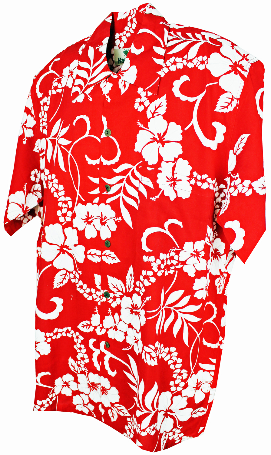 Hawaiian Shirt - Waikiki Bright Red